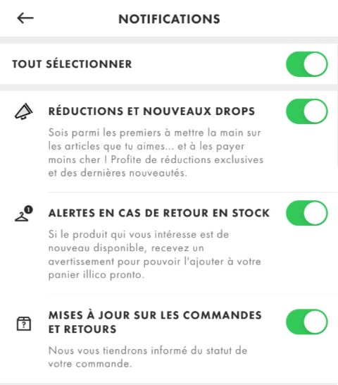 Notifications ASOS | ASOS Service Client